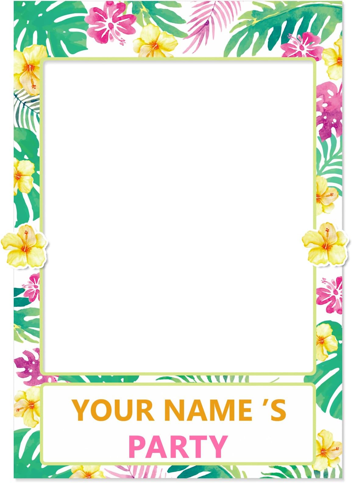 Amazon.com: LUOEM Happy Birthday Party Frame - DIY Paper Picture Frame ...