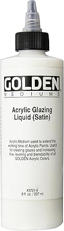 Amazon.com: Golden Acryl Med 8 Oz Glaze Liquid Satin : Arts, Crafts ...