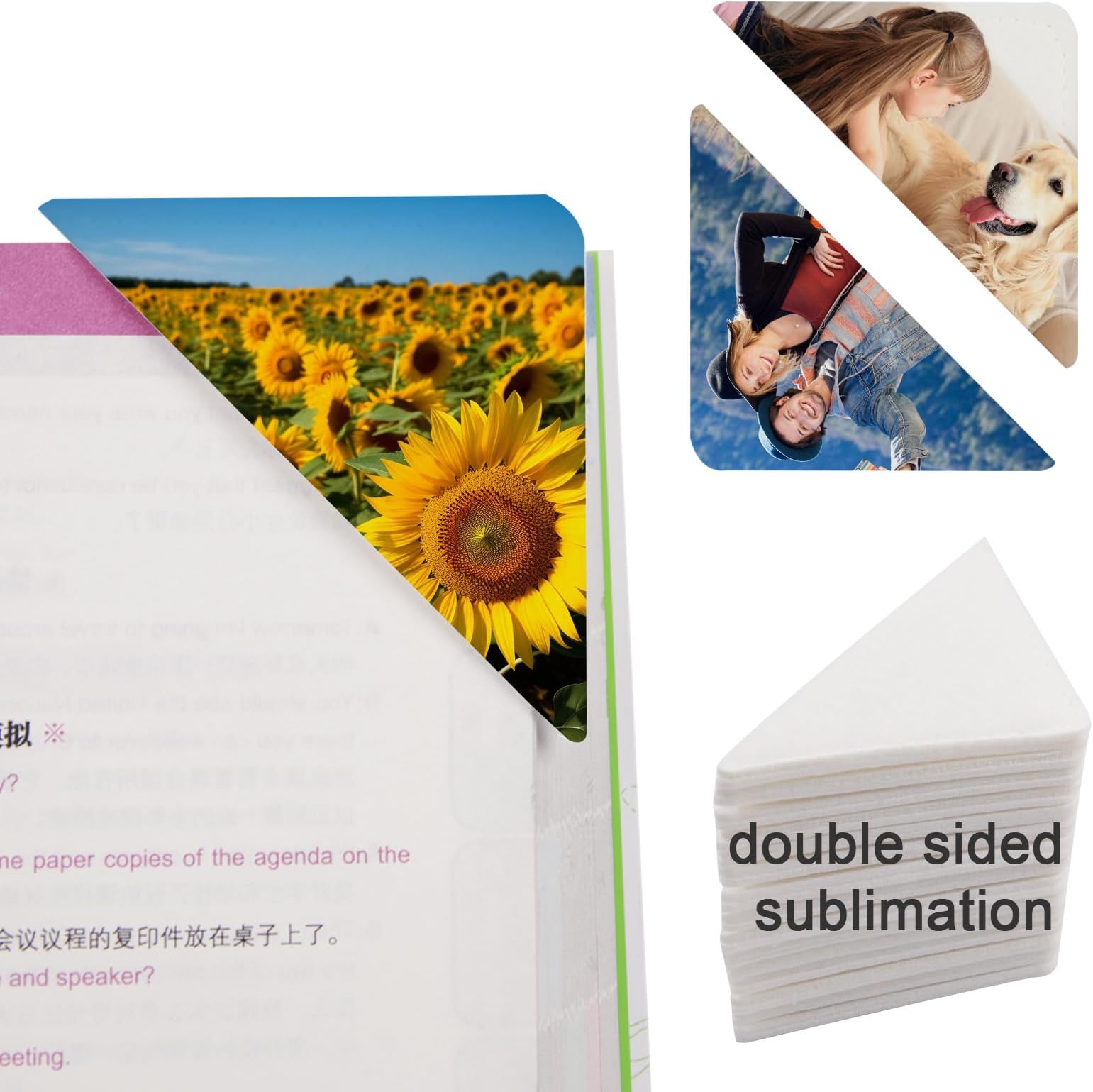 Amazon.com: 54 pcs Sublimation Bookmarks Double Sided，Personalized Book ...