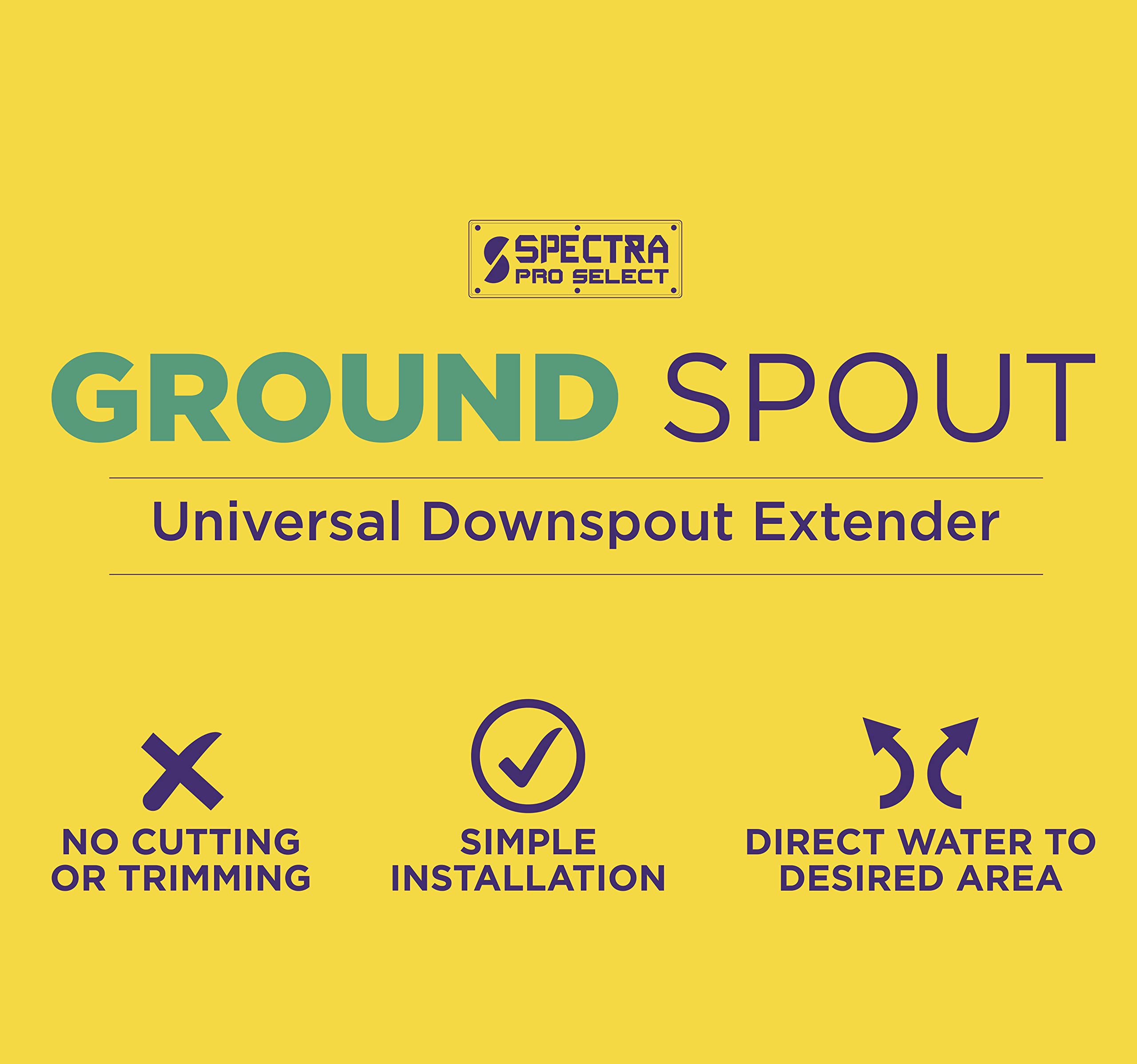 Ground Spout Spectra Rain Gutter Downspout Extension (Made in America ...