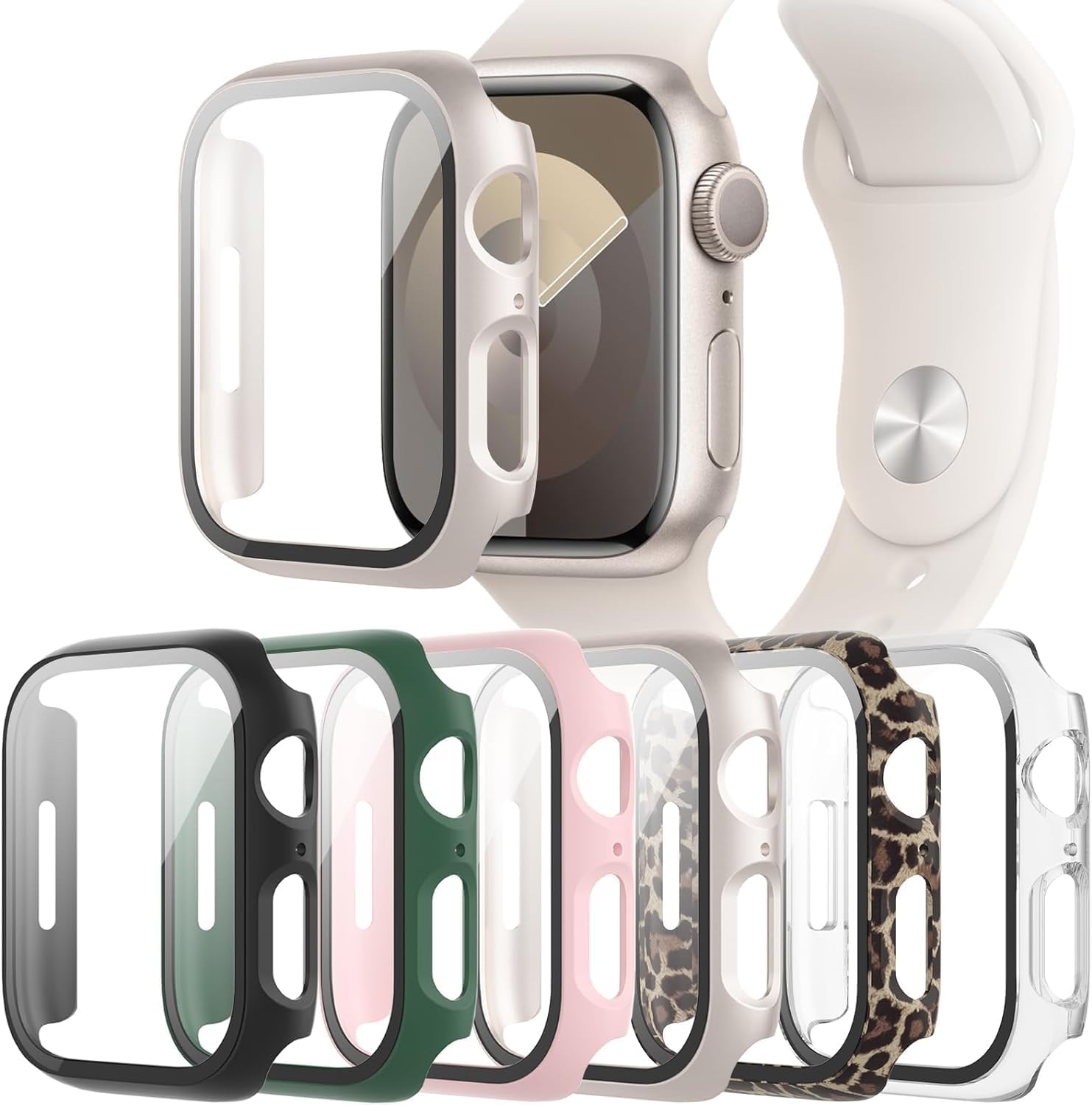 Amazon.com: 6-Pack Case Compatible with Apple Watch Series 11 10 46mm ...