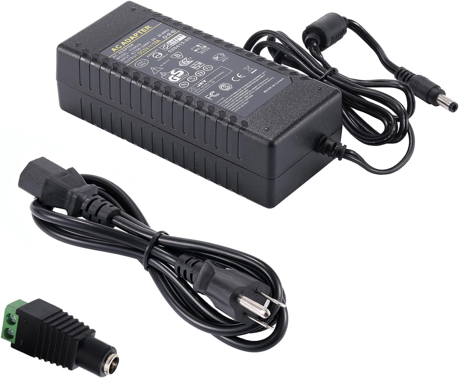 Amazon.com: MTYTOT DC 5V 10A Power Supply Adapter 100V-240V AC to 5Volt ...