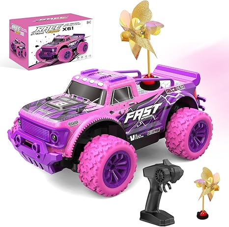 Amazon.com: Remote Control Car for Girls: 2.4GHz Pink Purple Monster ...