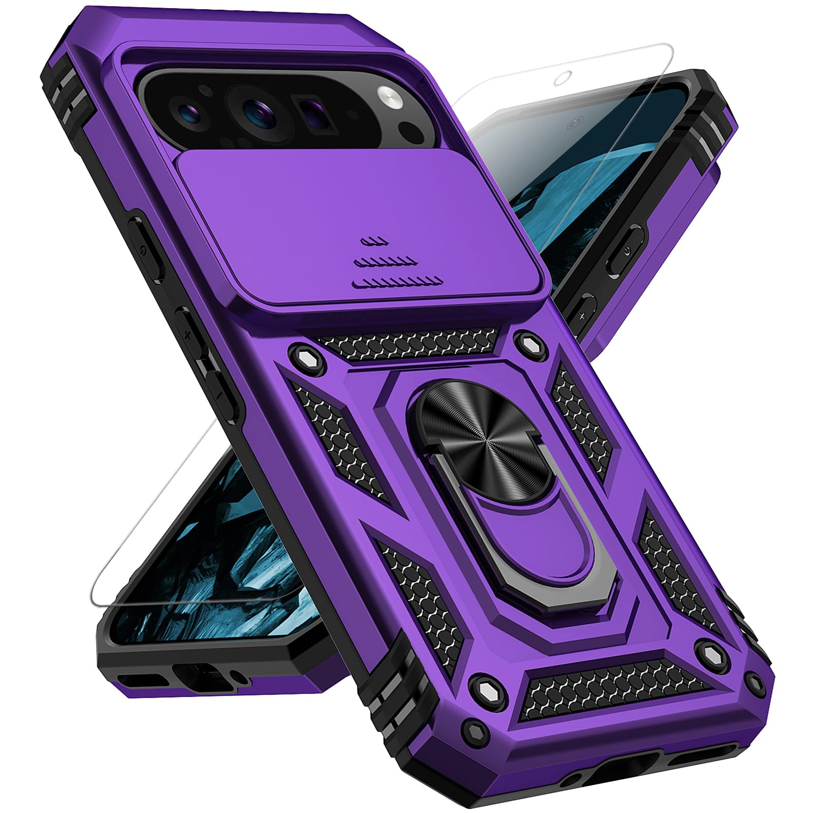 Amazon.com: for Google Pixel 9 / Pixel 9 Pro Case with Slide Camera ...