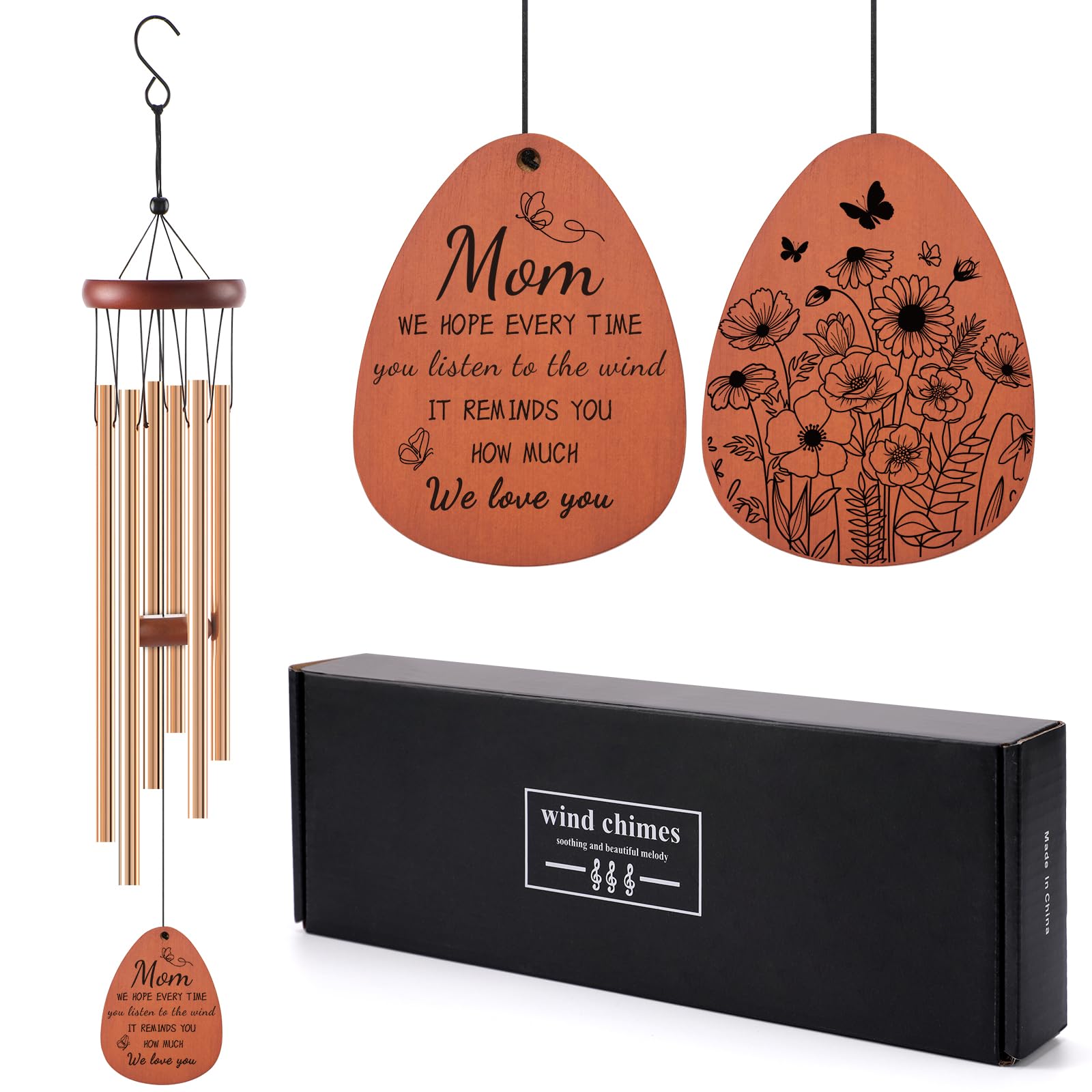 Amazon.com : Wind Chimes for Mom Inspirational Birthday Gifts for Mama ...
