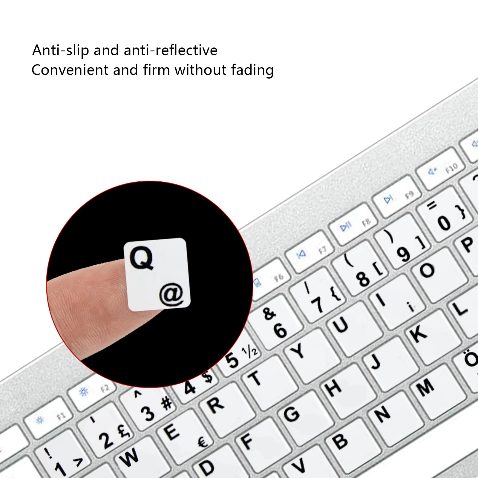 Stickers Turkish Keyboard Stickers - Labels - Overlays With White ...