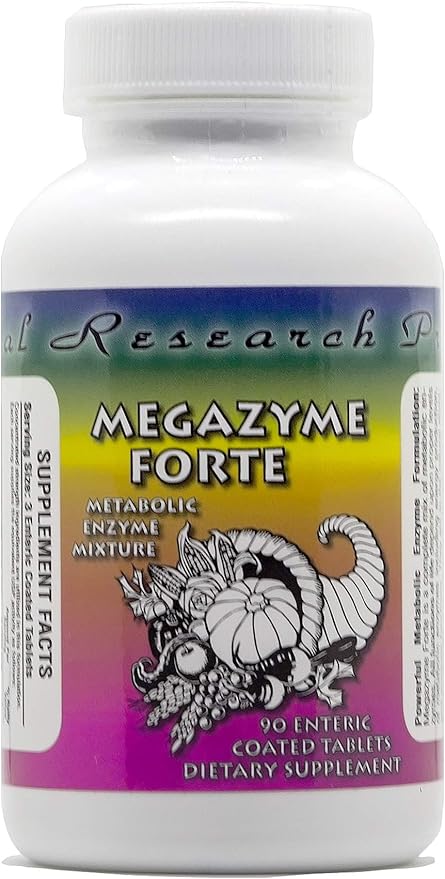 Amazon.com: MEGAZYME Forte - 90 enteric Coated Tablets : Health & Household