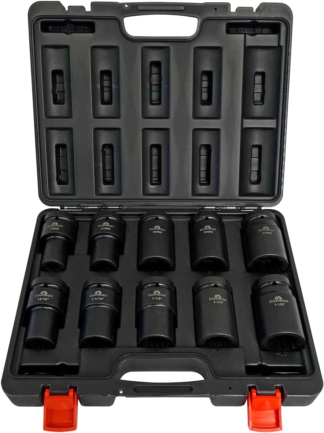 Counteract Socket Pro – 6 Way Socket 10pc Set - 13/16", 1-1/16", 1-1/8 ...