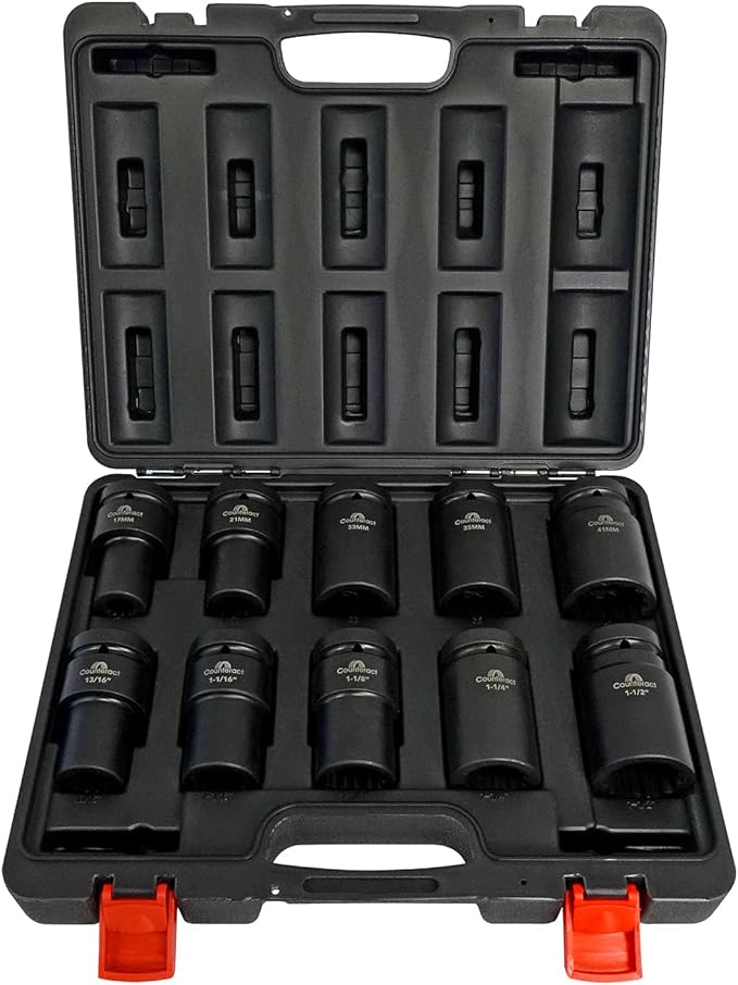 Counteract Socket Pro – 6 Way Socket 10pc Set - 13/16", 1-1/16", 1-1/8 ...