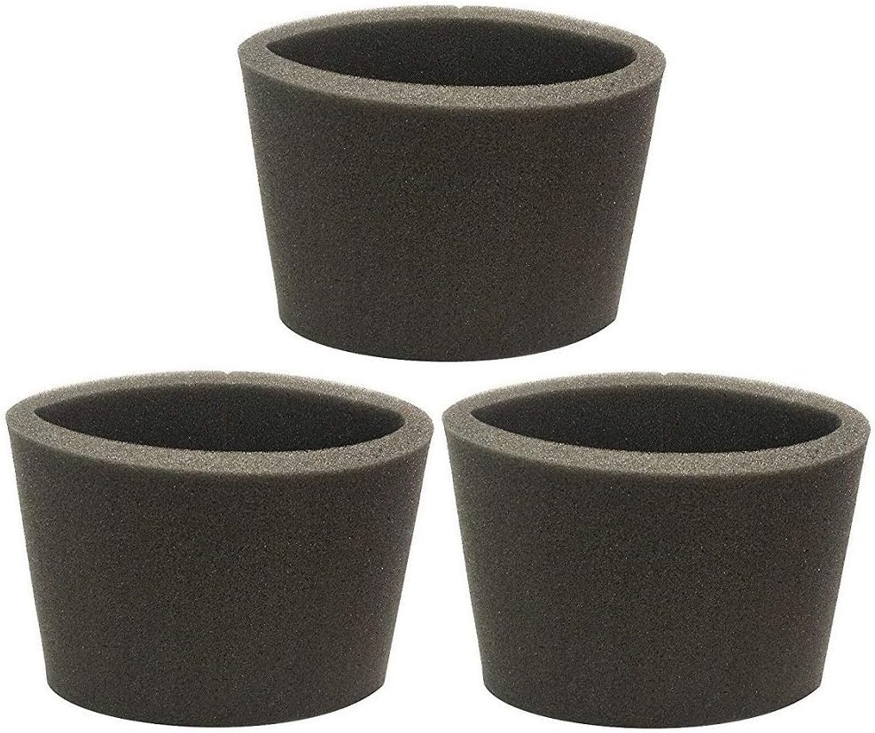 HASMX 3-Pack Small Foam Filter Sleeve Replacement for Shop Vac Type CC ...