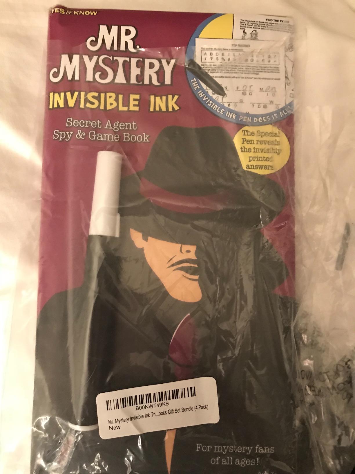 Amazon.com: Mr. Mystery Invisible Ink Trivia & Game Books Gift Set ...