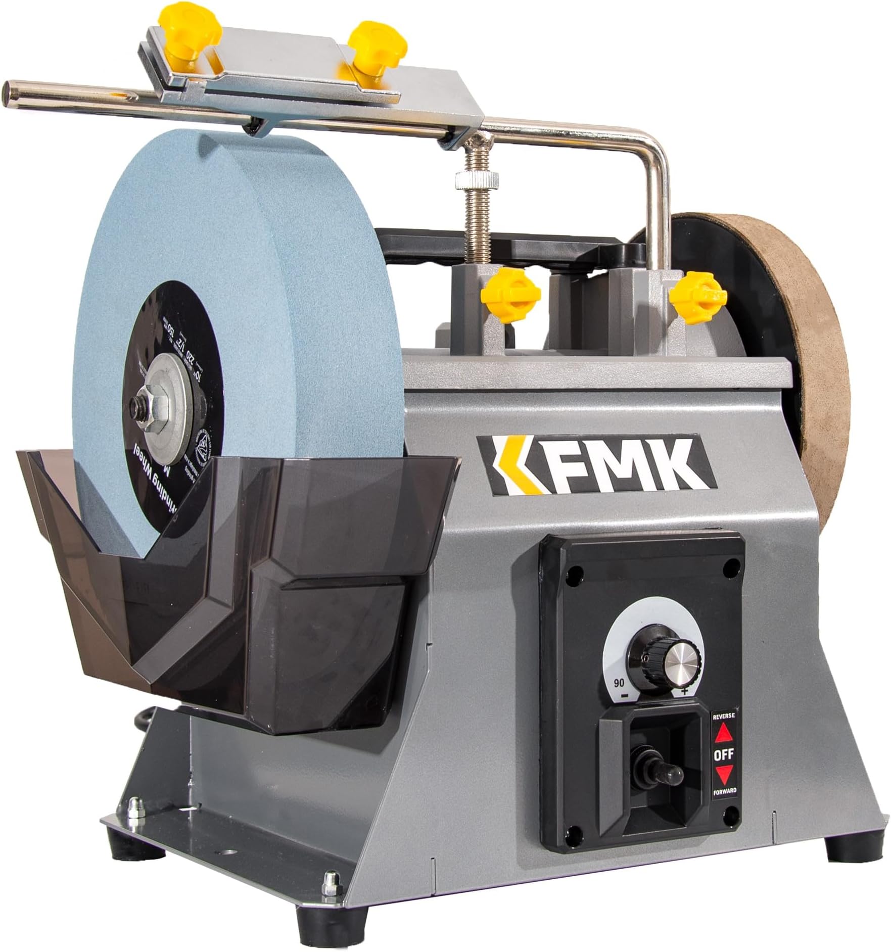 KFMK 10 Inch Variable Speed Wet Sharpening System, 90-160RPM Wet Bench ...
