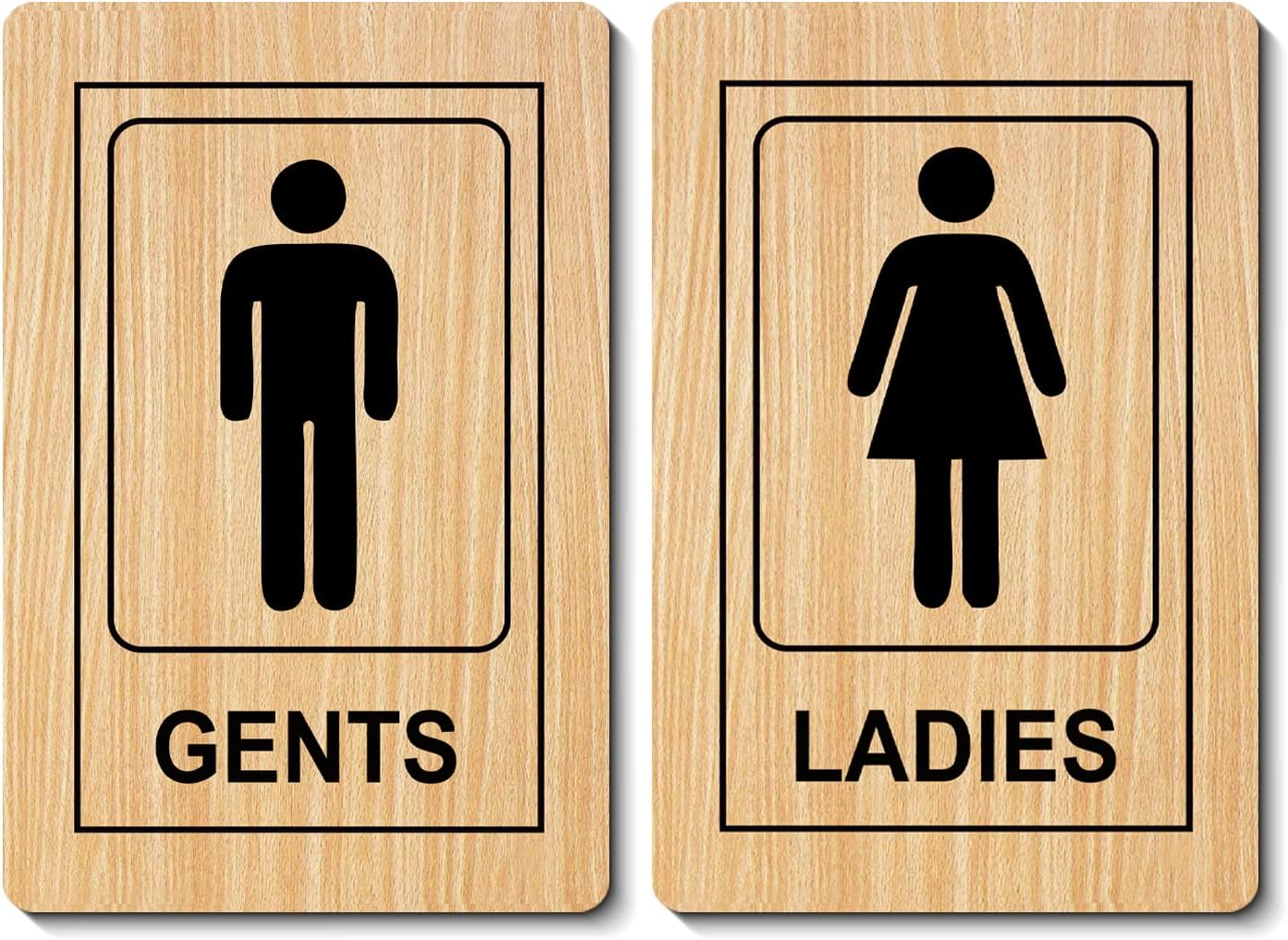Kanuz Gents Ladies Signage Self Adhesive Sticker for Toilet, Restroom ...