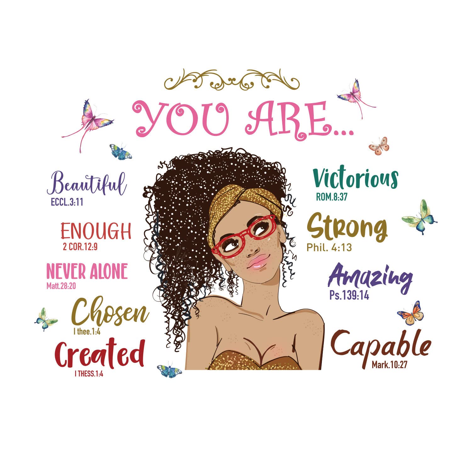 You Are Beautiful Artist Sticker You're Beautiful As You Are" Sticker