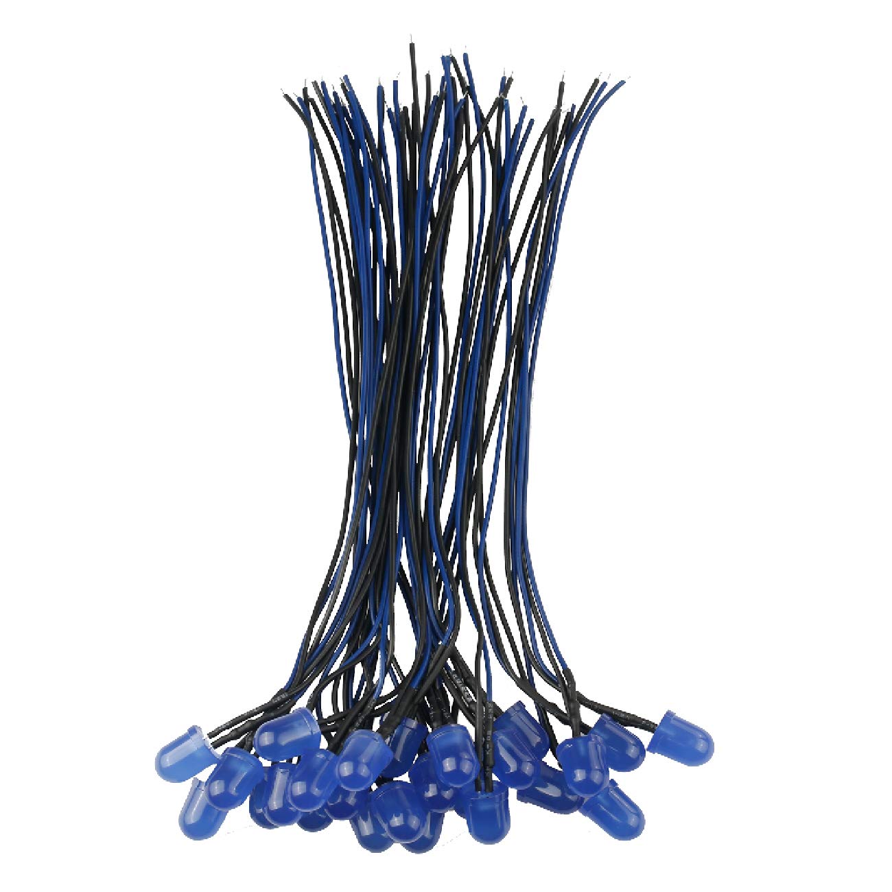 Amazon.com: EDGELEC 50pcs 12 Volt 10mm Blue LED Lights Emitting Diodes ...