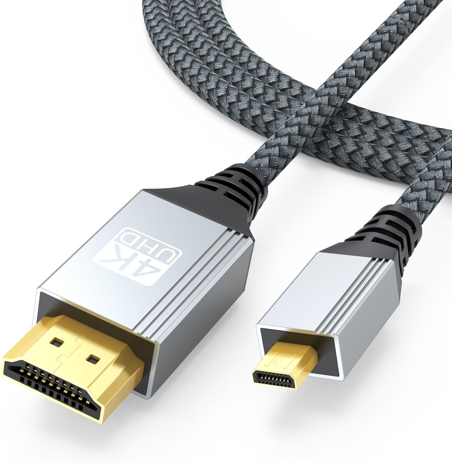 Amazon.com: Amazon Basics High-Speed 4K Micro HDMI to HDMI Cable with ...