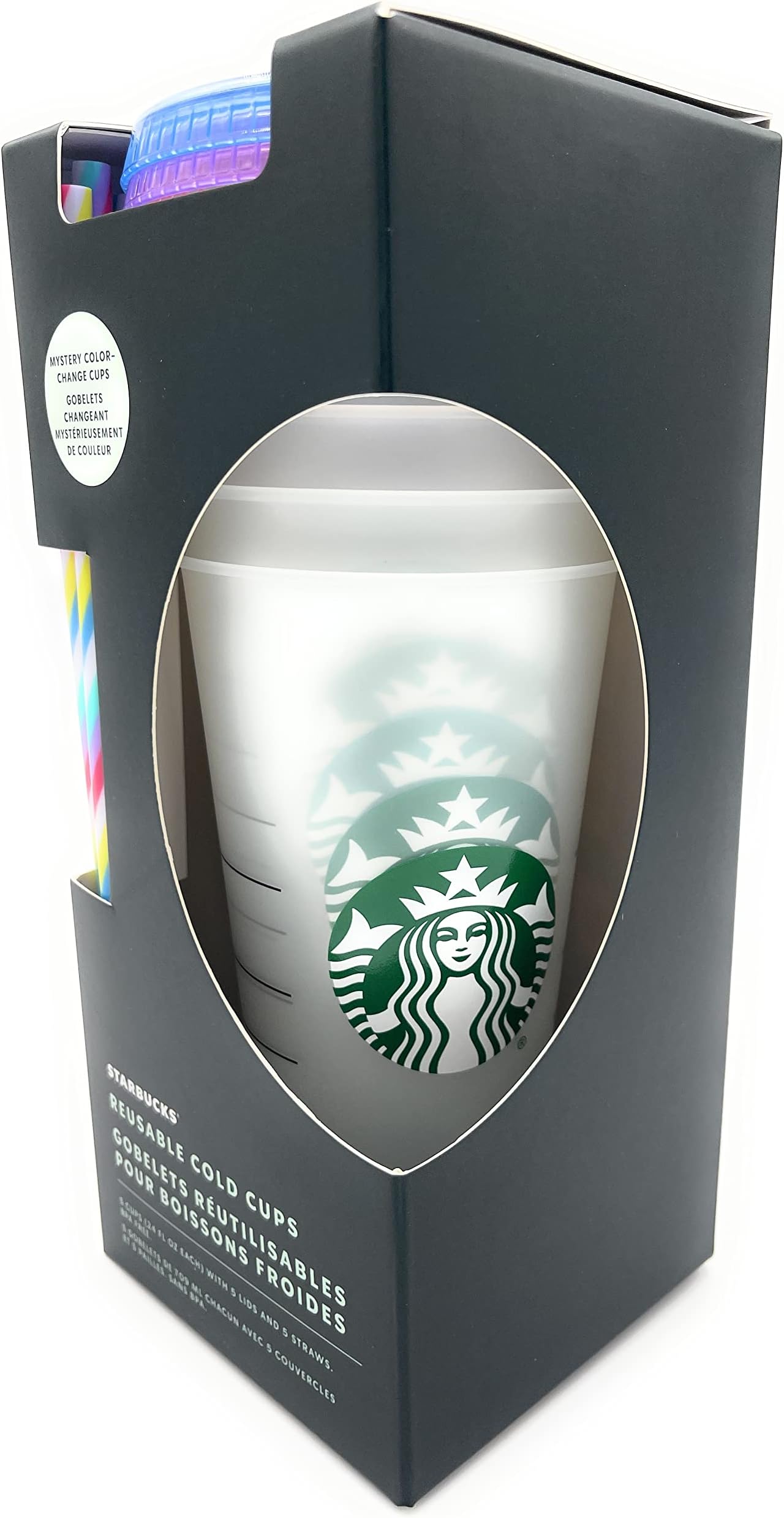Amazon.com: Starbucks 15 Pack Bundle - Reusable Frosted 24 oz Cold Cup ...