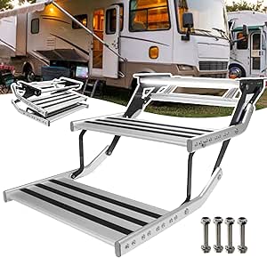 Amazon.com: Electric Rv Entry Step, RV Steps Folding 2 Step, Aluminum ...