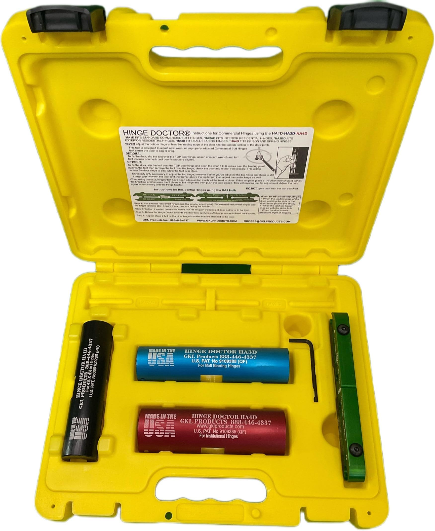 Hinge Doctor Full Set HA1234 Door Hinge Adjustment Tool Set GKL ...
