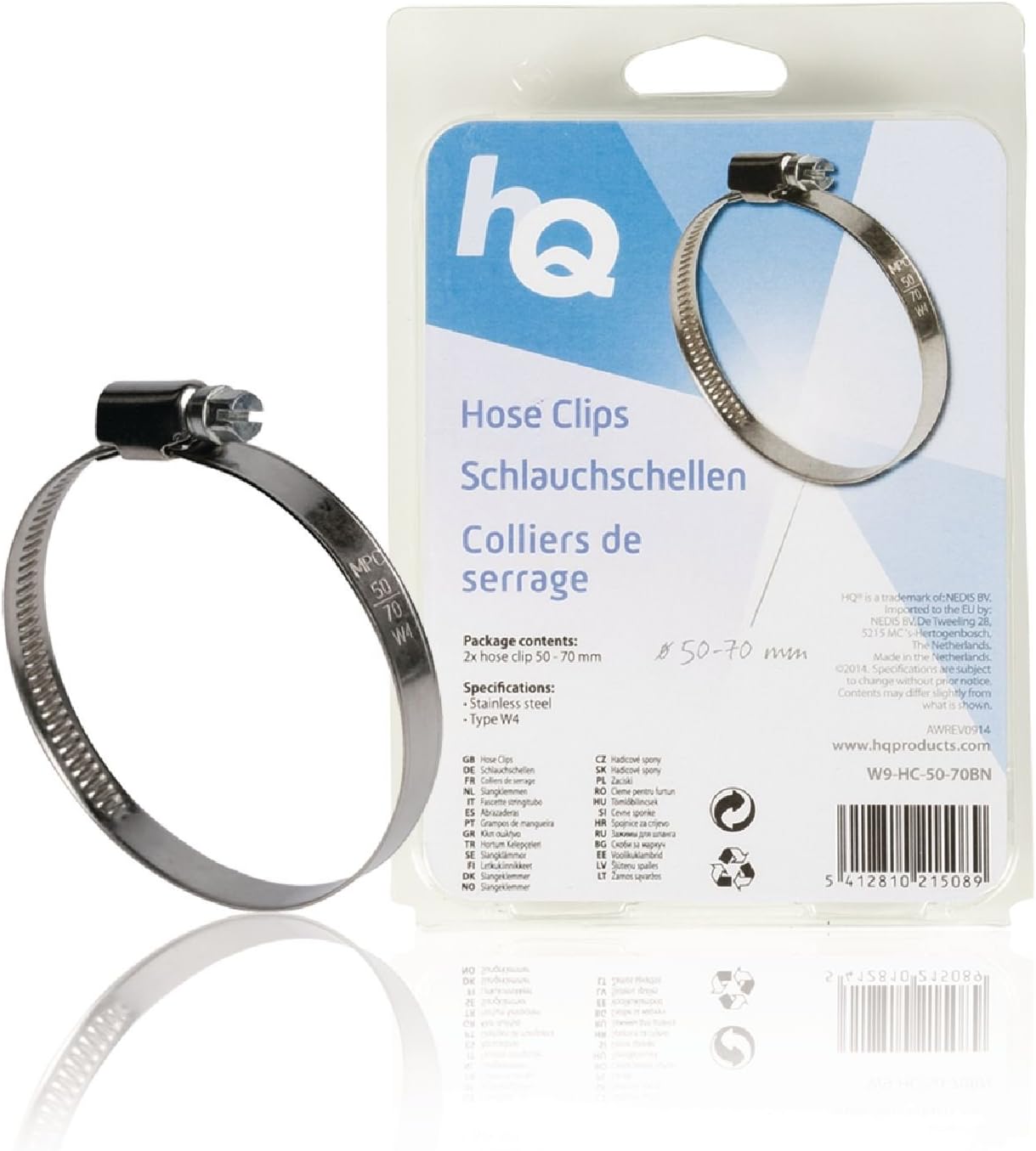 HQ W9-HC-50-70BN Washing Machine Accessory/Clamps/Stainless Steel ...