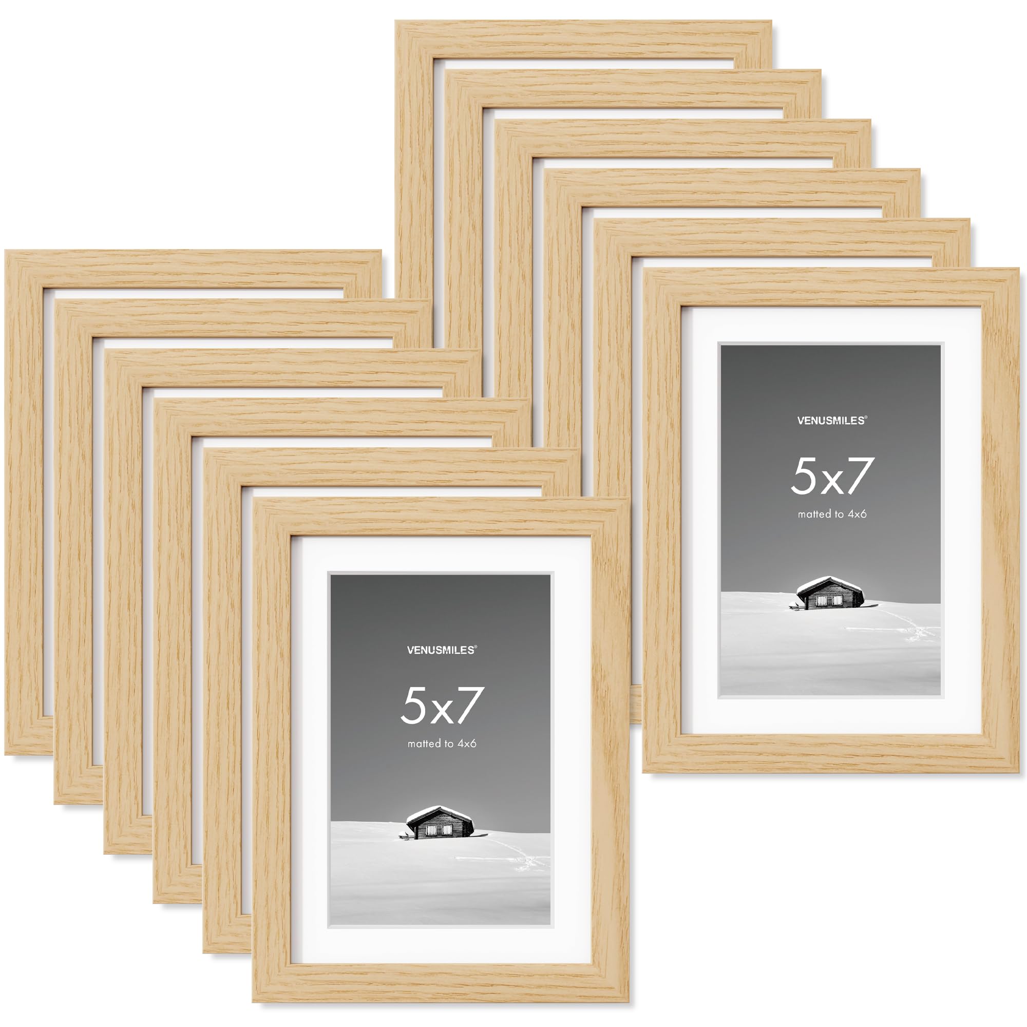 Amazon.com - Venusmiles 5x7 inch Picture Frame, 5x7 Photo Frames with ...
