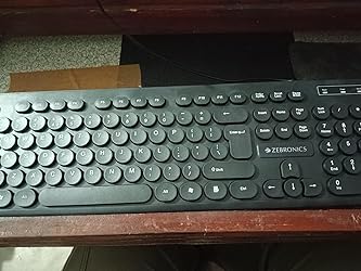 Amazon.in: Buy ZEBRONICS K24 USB Keyboard with Long Life 8 Million ...