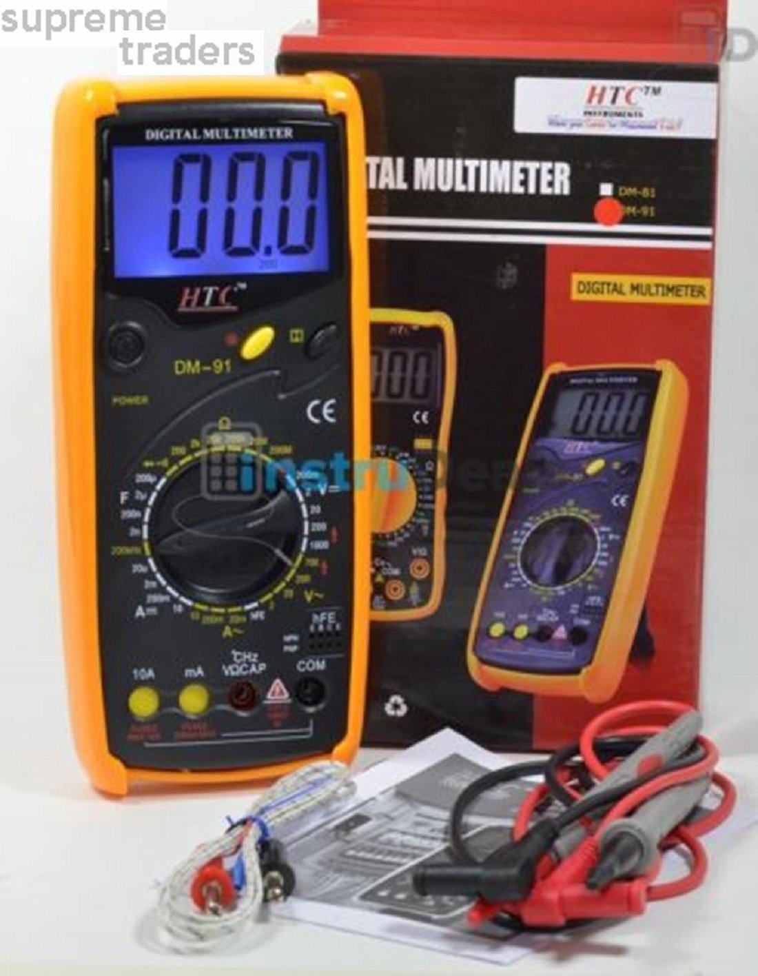 Htc Instrument Dm-91 3½ Digital Multimeter Capacitance Frequency ...