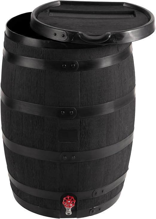 Amazon.com : RTS Home Accents Premium 55-Gallon Eco Rain Barrel with ...