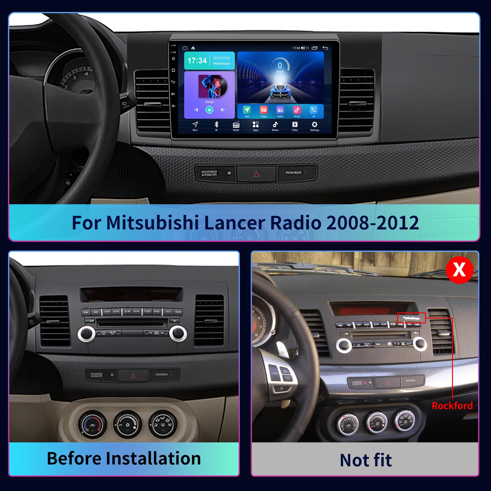 Snapklik.com : Android 13 4GB+32GB Car Stereo Upgrade Radio For ...