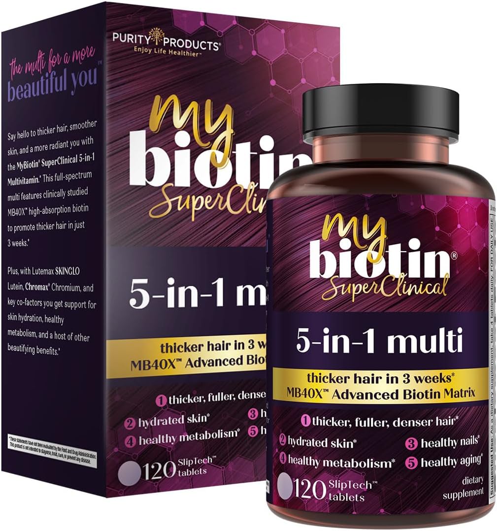 Amazon.com: Purity Products MyBiotin SuperClinical New 5-in-1 Elite ...