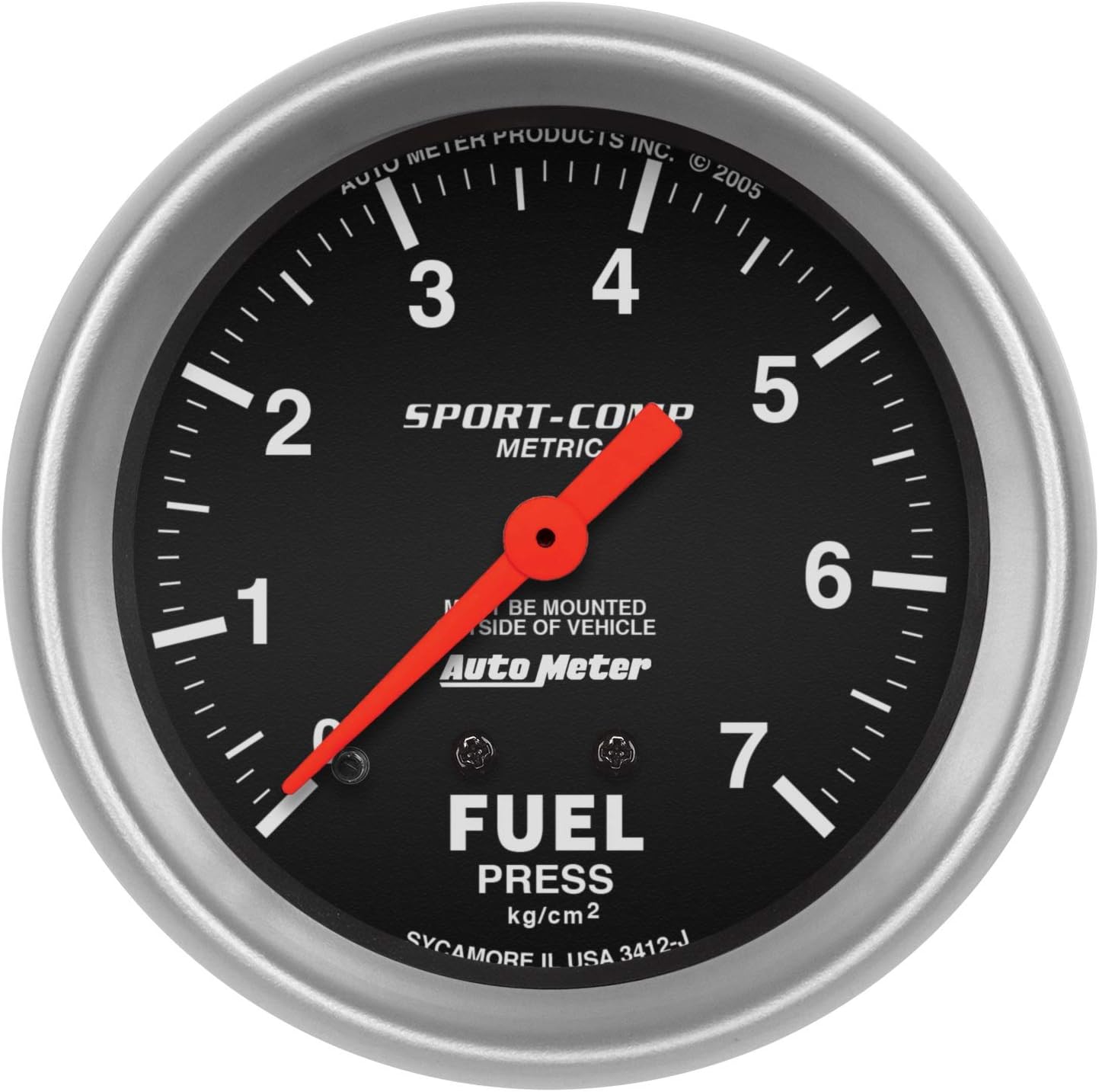 Amazon.com: Auto Meter 3412-J Sport-Comp Mechanical Metric Fuel ...