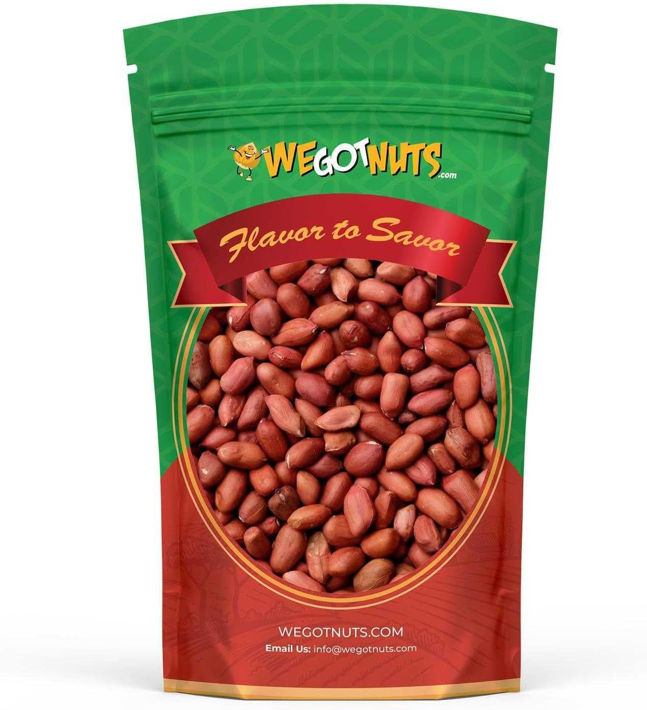 Amazon.com : Raw Red Skin Peanuts (Uncooked, Unsalted) 3 LB. (48oz ...