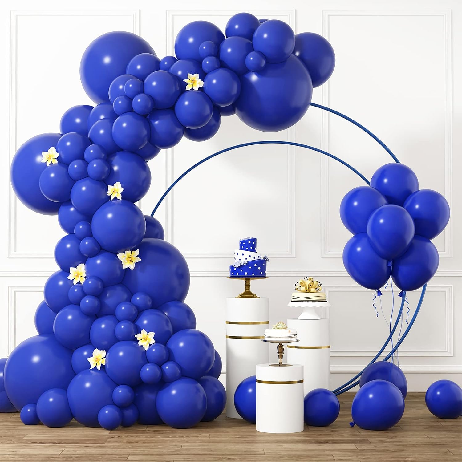 Amazon.com: RUBFAC Royal Blue Balloons Different Sizes 105pcs 5/10/12 ...