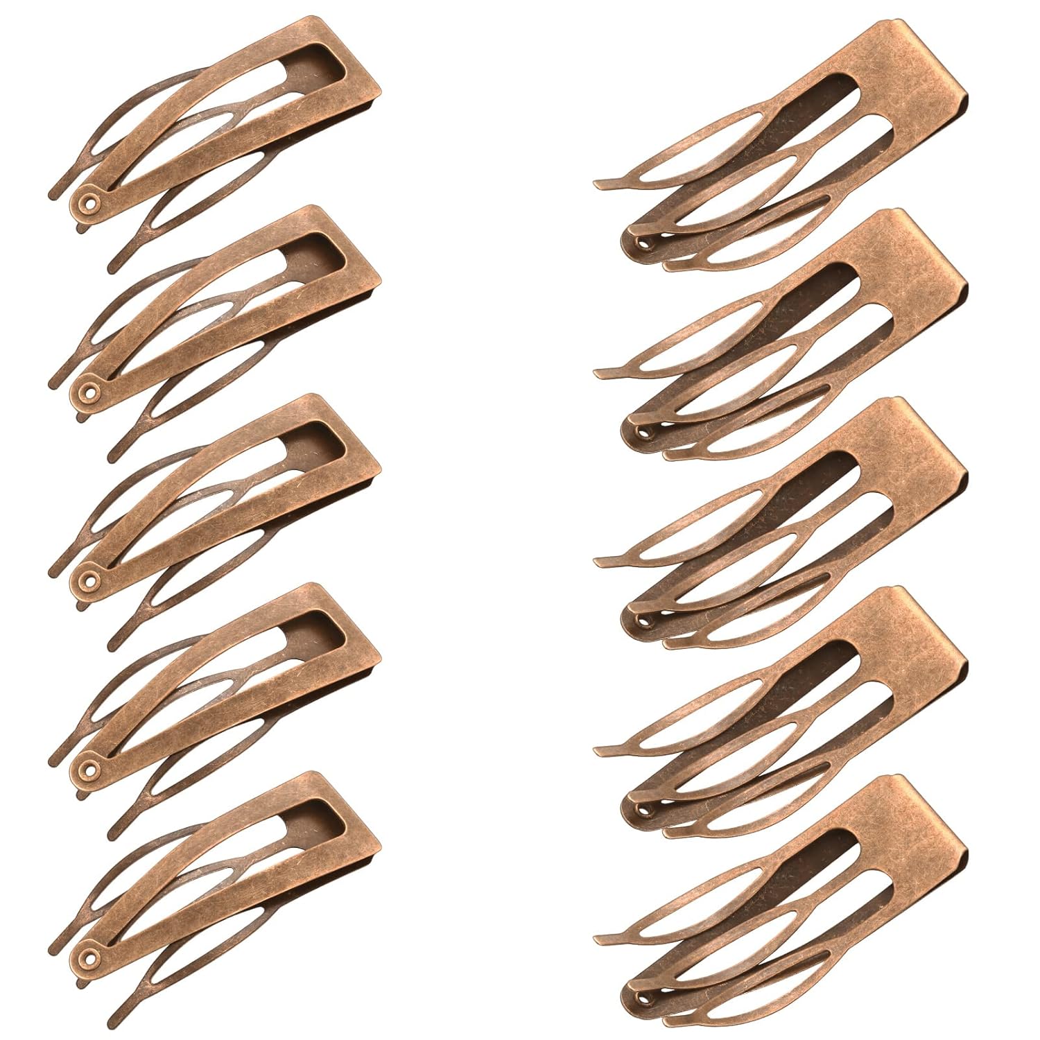 Amazon.com : Chinco 24 Pcs Double Grip Hair Clips Metal Snap Clips ...