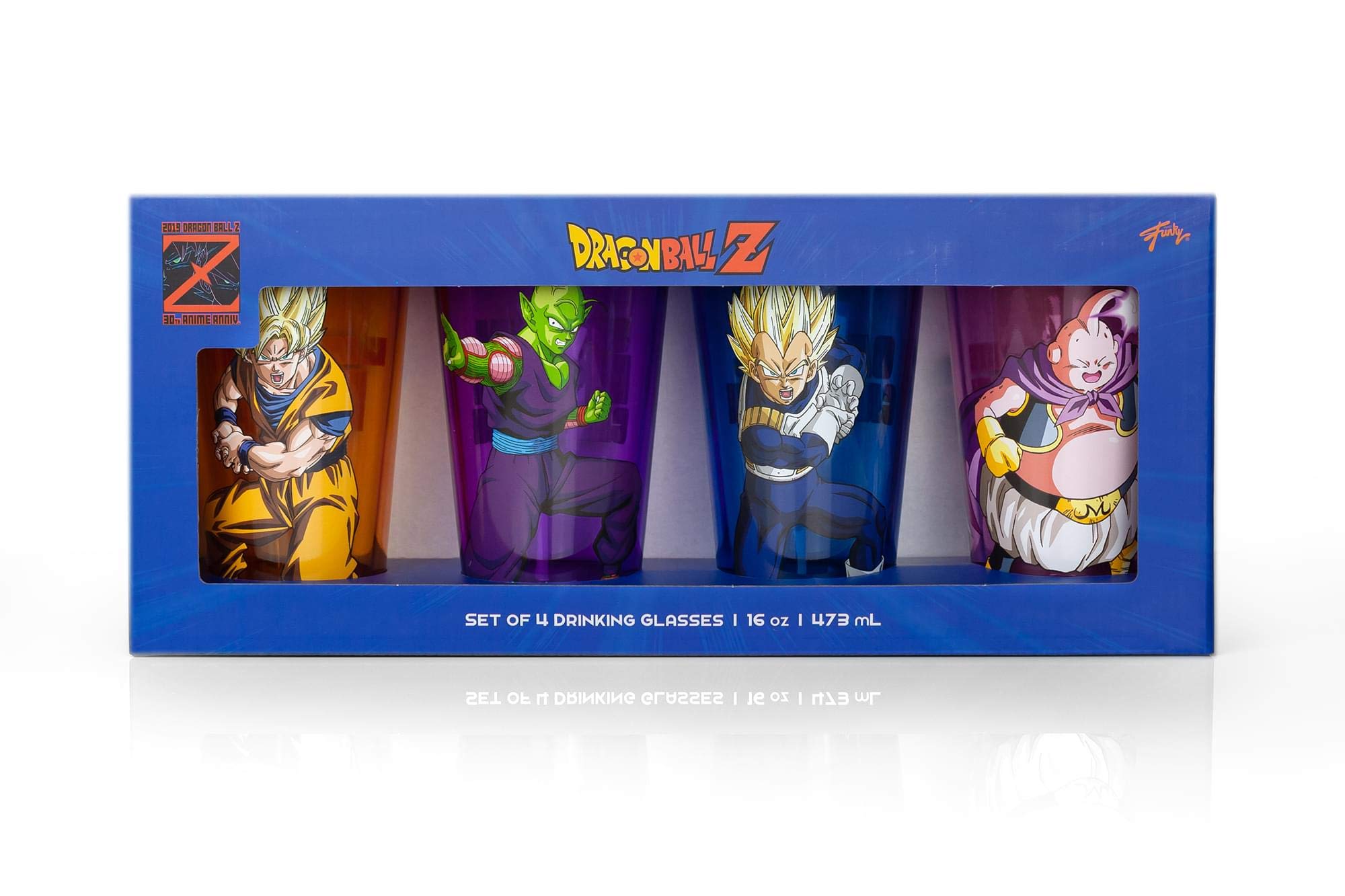 Buy Dragon Ball Z Official Fighters Pint Glasses | Features Goku ...