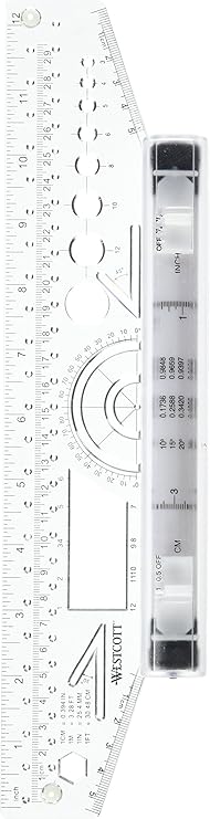Amazon.com: Westcott 12" Rolling Ruler, Clear : Office Products