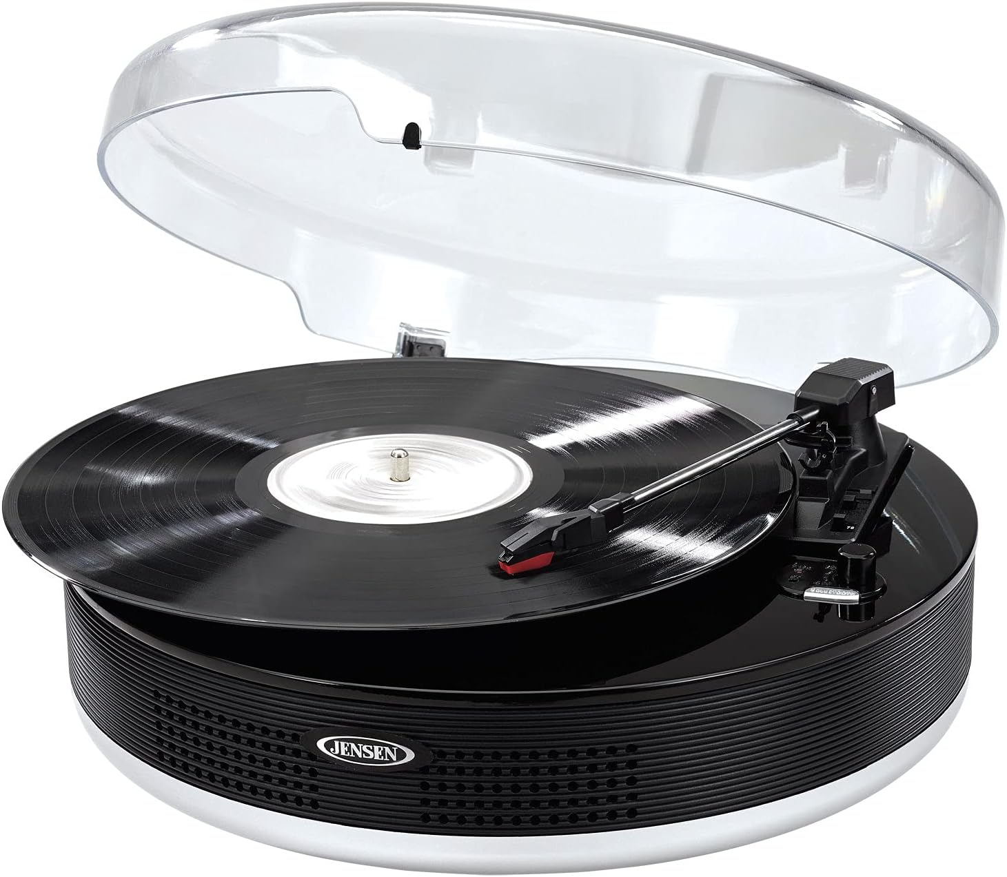 Amazon.com: JENSEN JTA-455 3-Speed Stereo Turntable with Metal Tone Arm ...