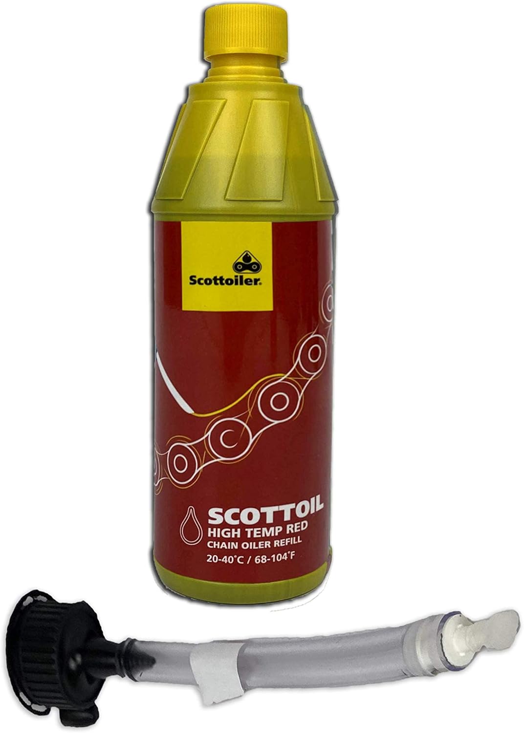 Scottoiler refill oils - 500ml High Temperature Red with spout : Amazon ...
