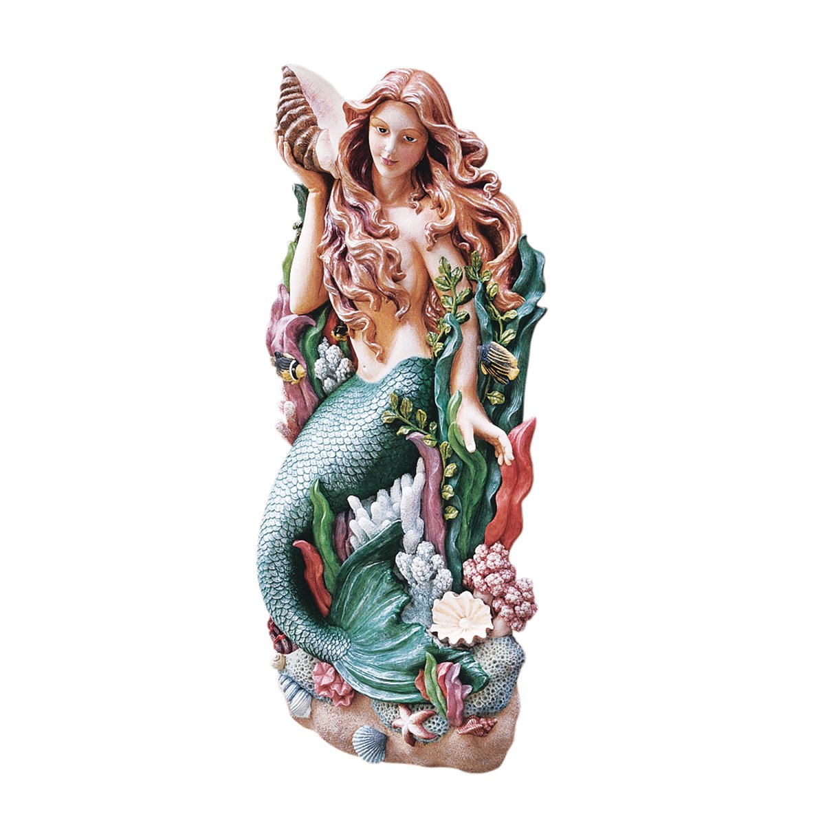 Design Toscano Melody's Cove Mermaid Coastal Decor Wall Sculpture, 29 ...