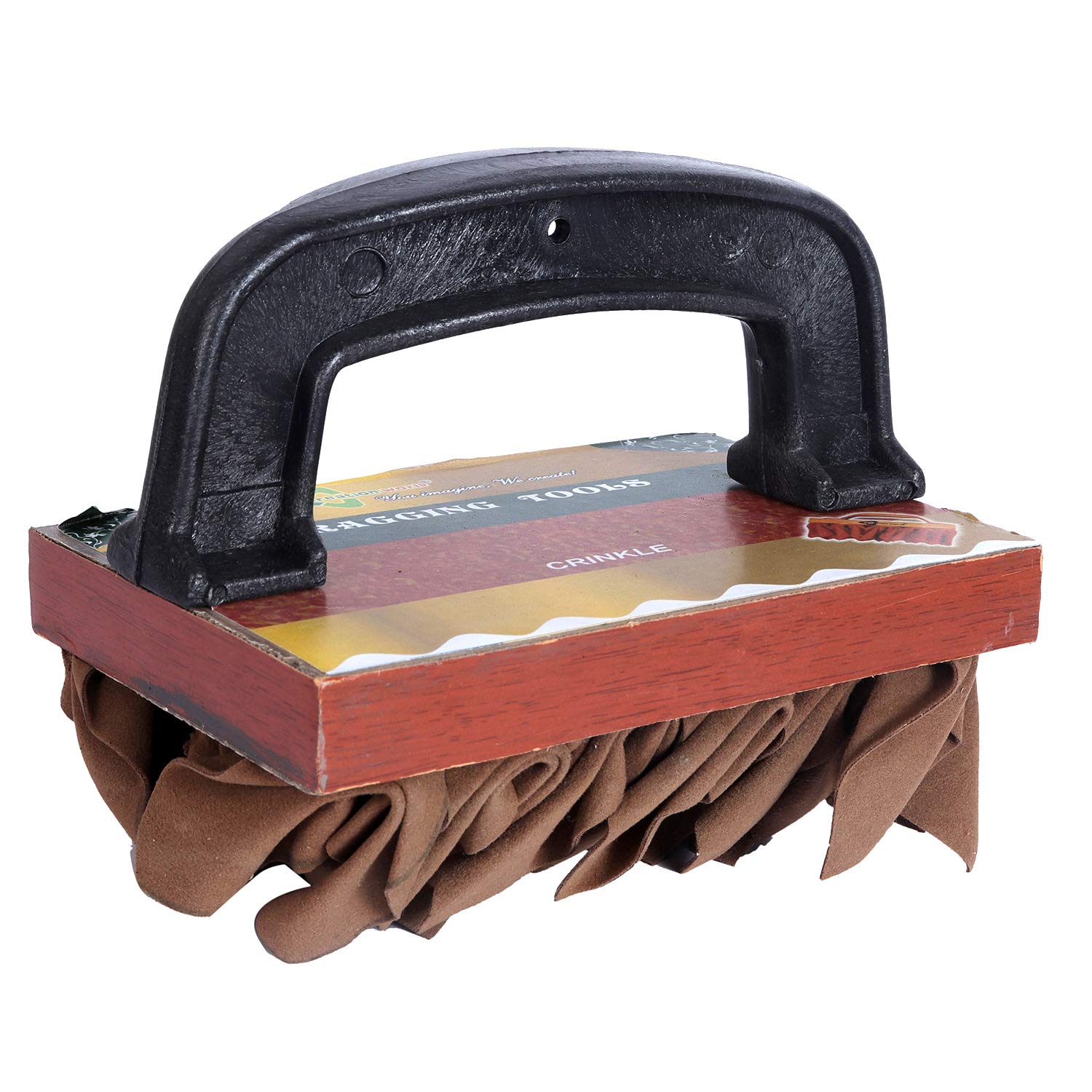 JAI BRUSH INDUSTRIES Ragging Wall Paint Roller Crinkle Tools [Brown ...