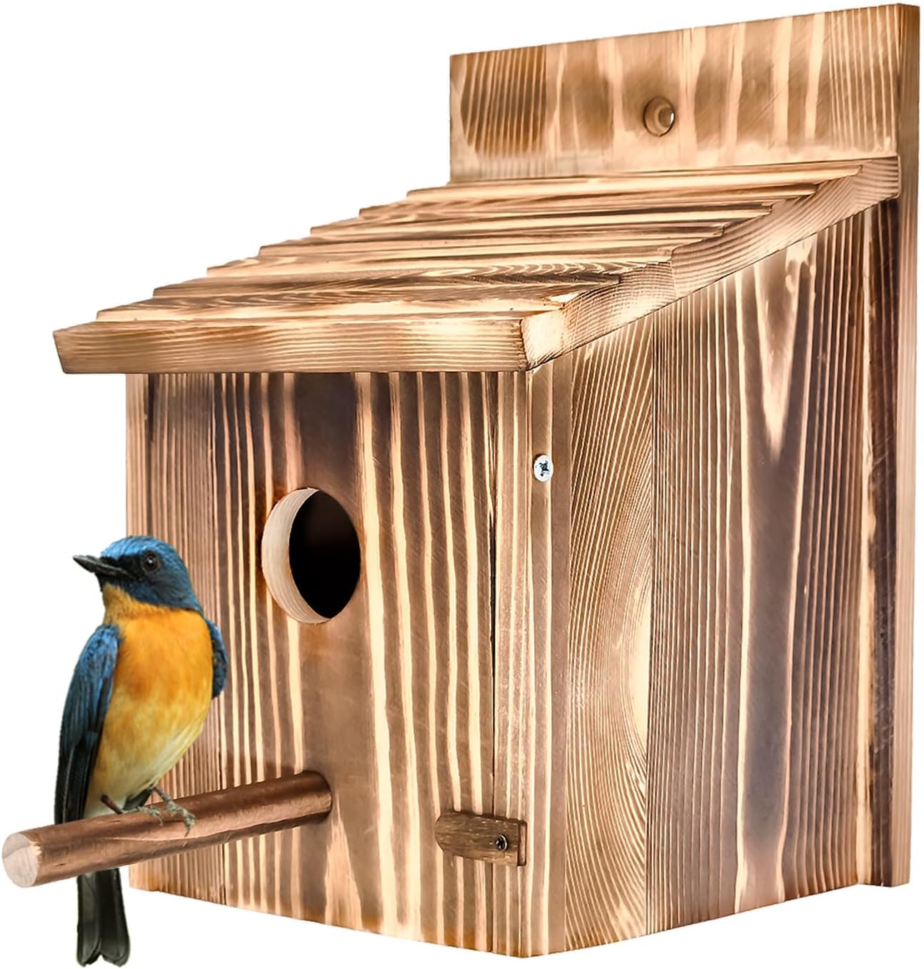 Dewonme Large Bird House for Garden Bird Box with Detachable Perch ...