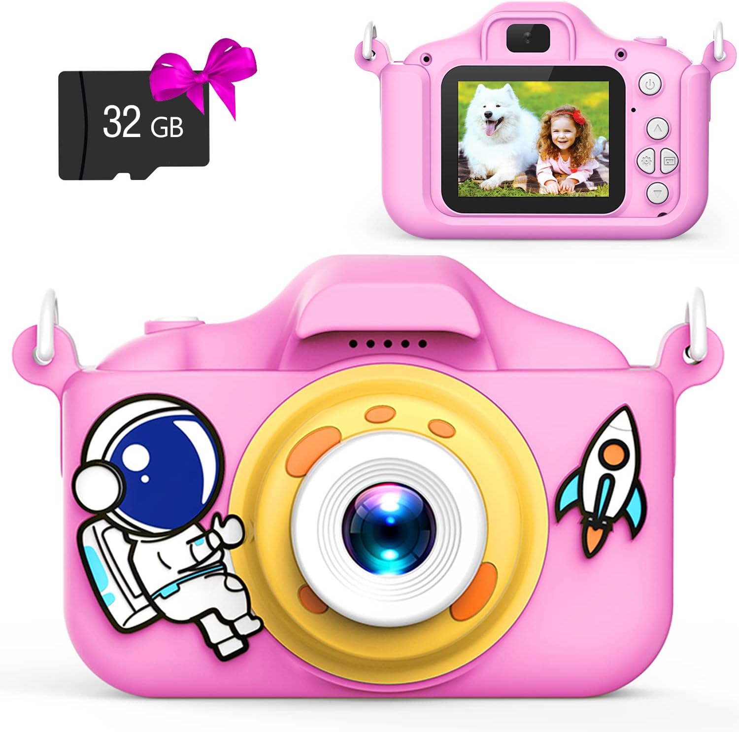 Amazon.com: Kids Camera, Kids Digital Camera with Flip Lens, HD Digital ...