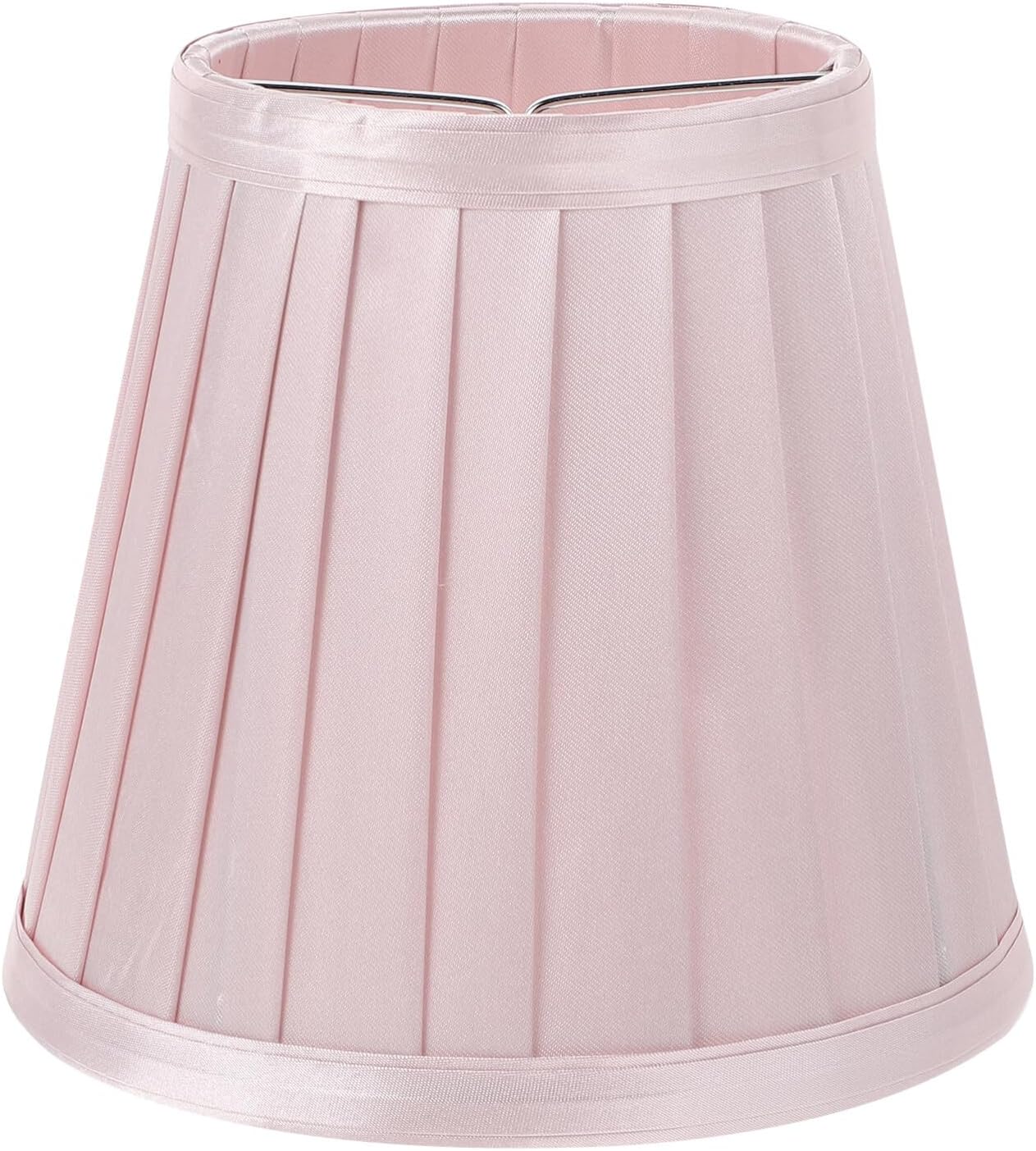 Small Blue Gathered Pleated Fabric Tapered Light Shade for Table Lamp ...
