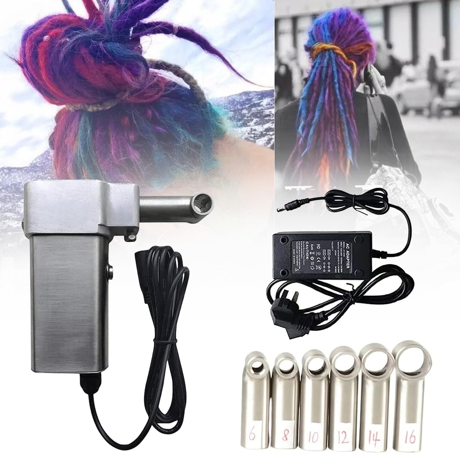 Amazon.com: Dreadlocks Machine Kit,Portable Automatic Dreadlock,with 6 ...
