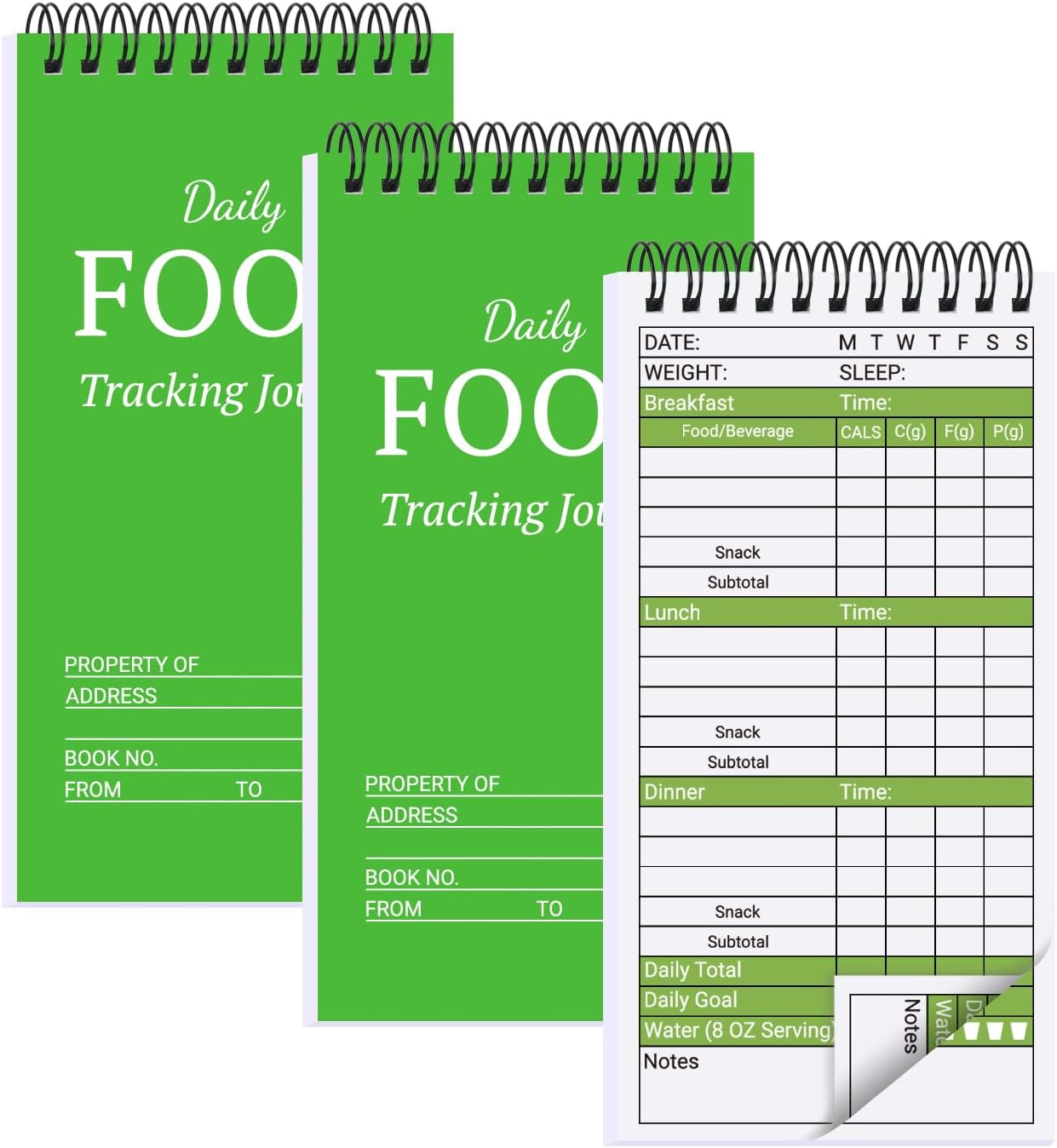 Amazon.com : Geyee 6 Pcs Calorie Counter Book 3.2 x 7.9 Inch Daily Food ...