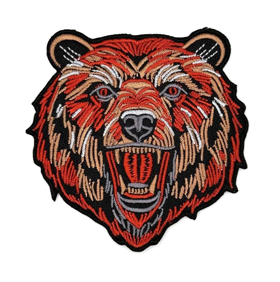 Amazon.com: Bear Patch, Bear Iron On Patches, Animal Iron On Patches, Animals Patch, Bears Iron ...