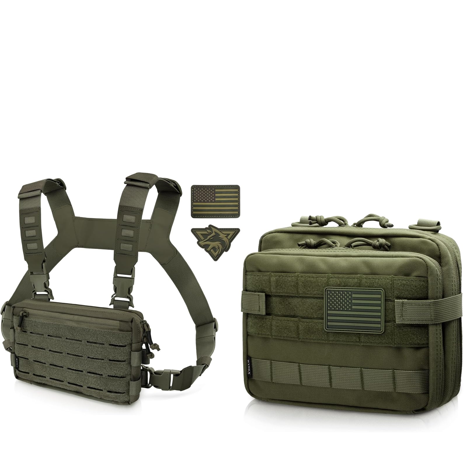 Amazon.com: WYNEX Tactical Chest Rig Pack for Men, Running Chest Bag ...