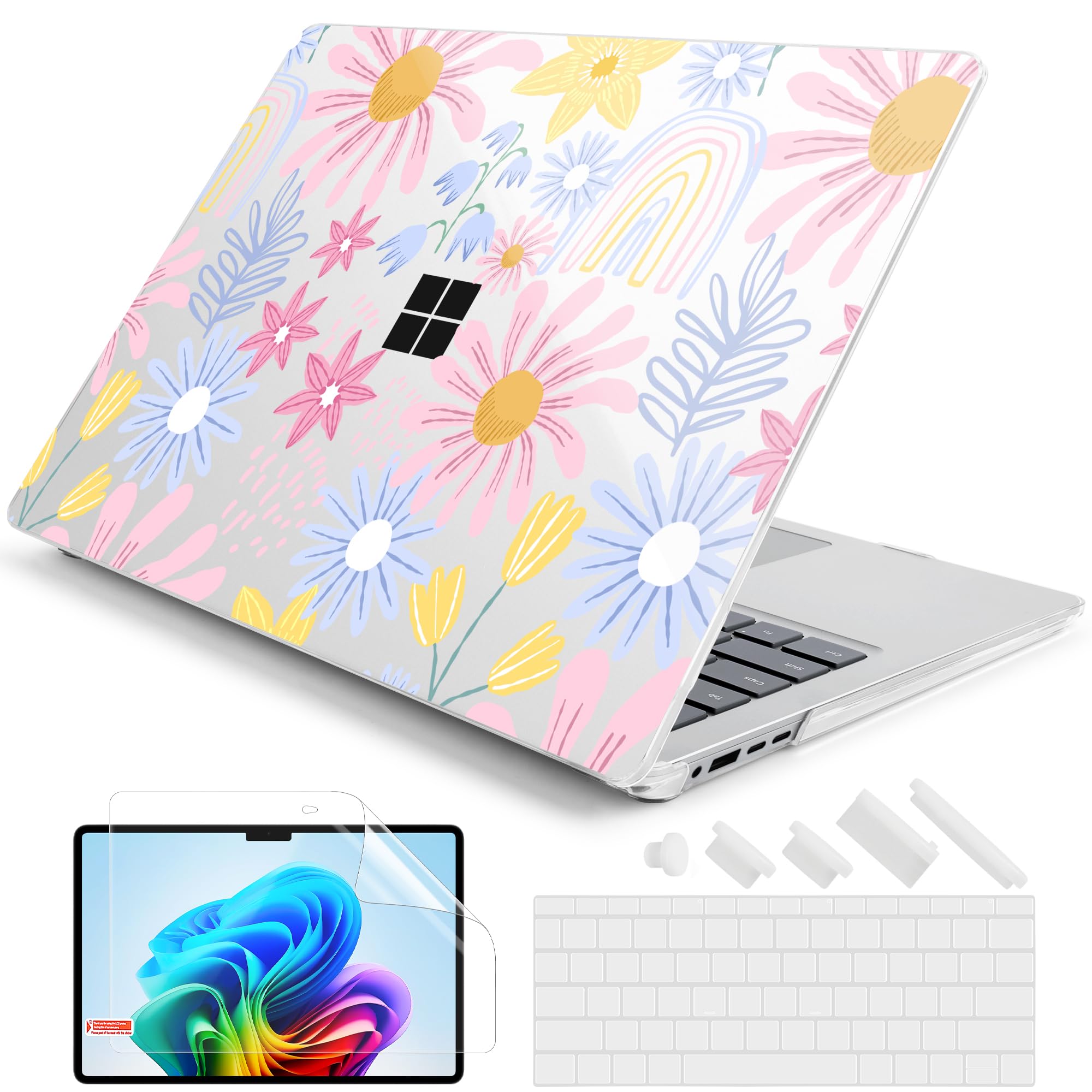 Amazon.com: DONGKE Case for Microsoft Surface Laptop 2024, Windows 11 ...