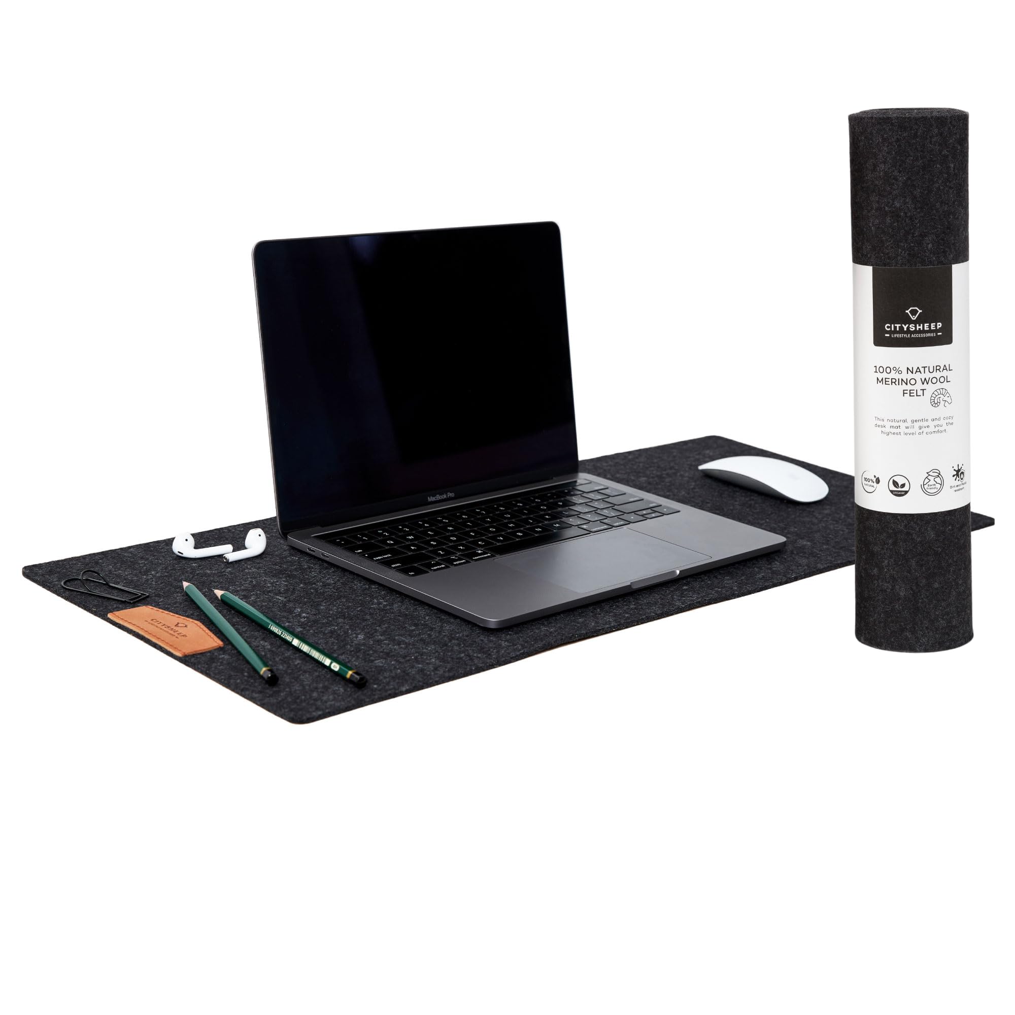 Amazon.com : 100% Wool Desk Mat 12x28 inch. (30x70 cm.) Anti Slip Felt ...