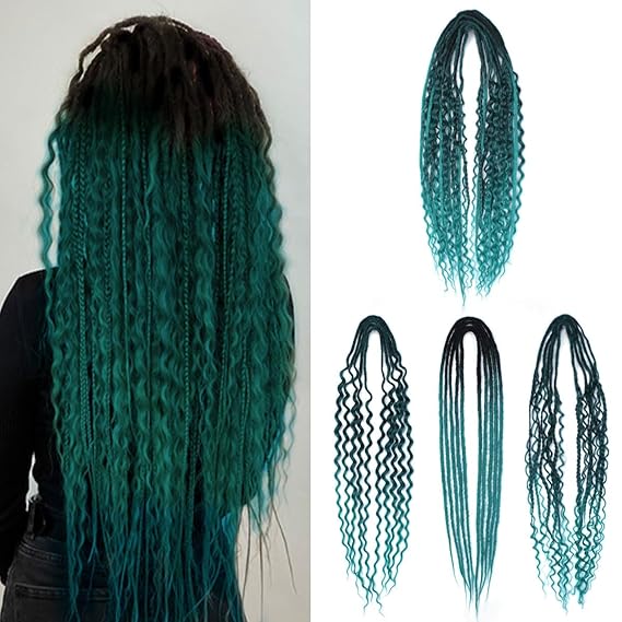 Amazon.com : Sangtok Double Ended 3 in 1 Dreadlock Extensions, 24 inch ...
